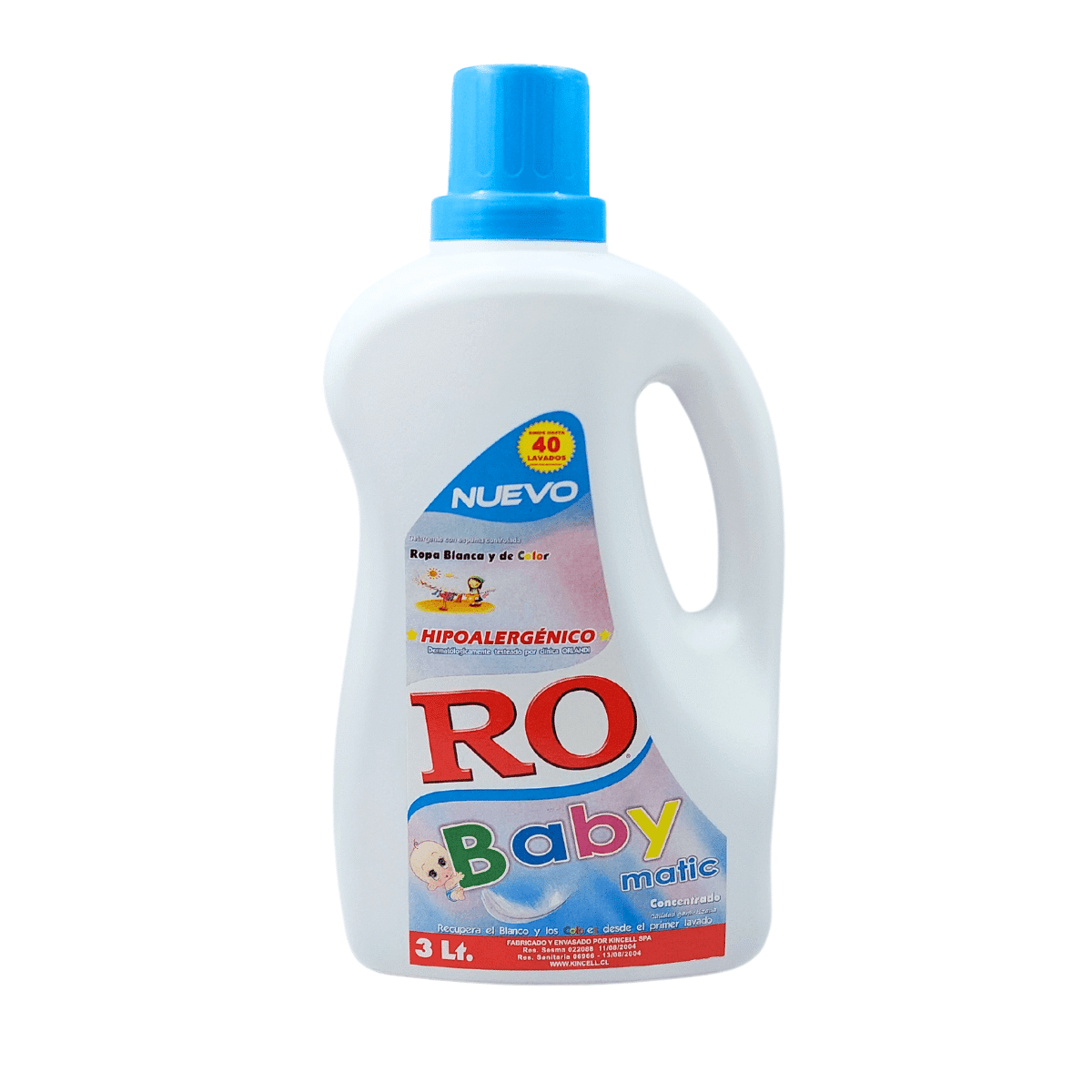 Detergente Líquido RO Baby Hipoalergénico 3 LT - Mr Espuma
